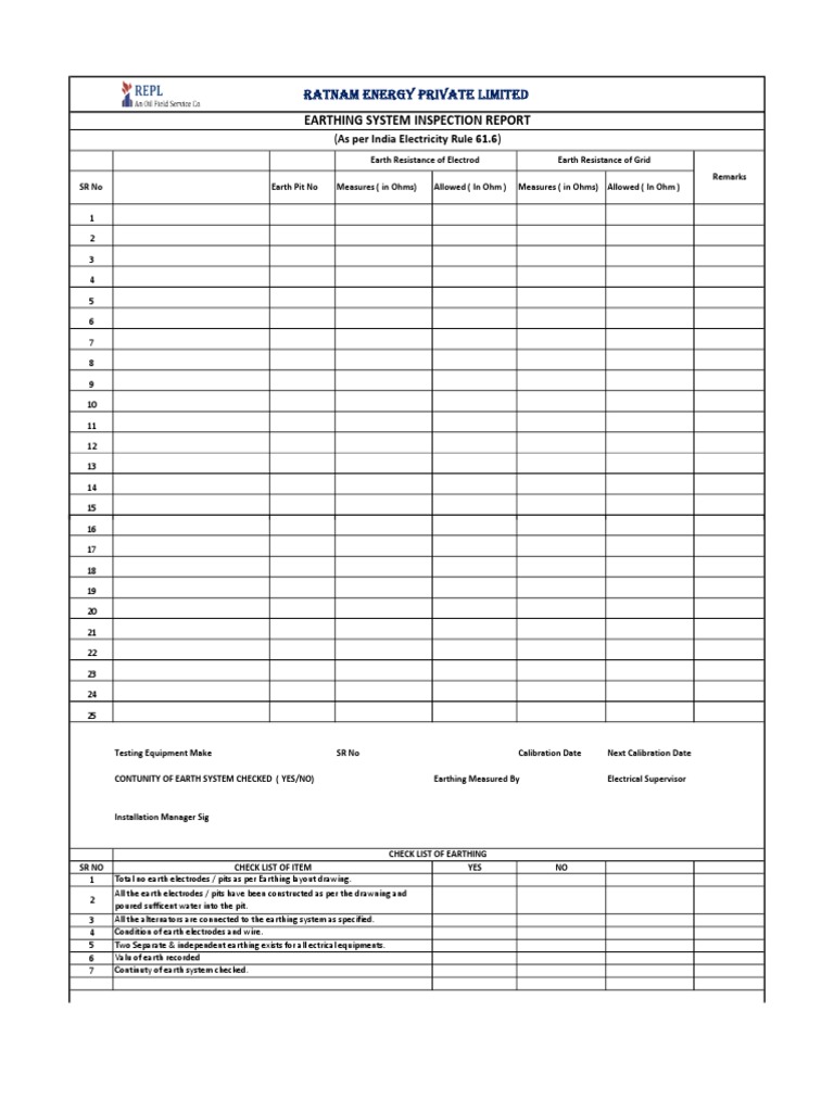Repl Earthing Book | PDF