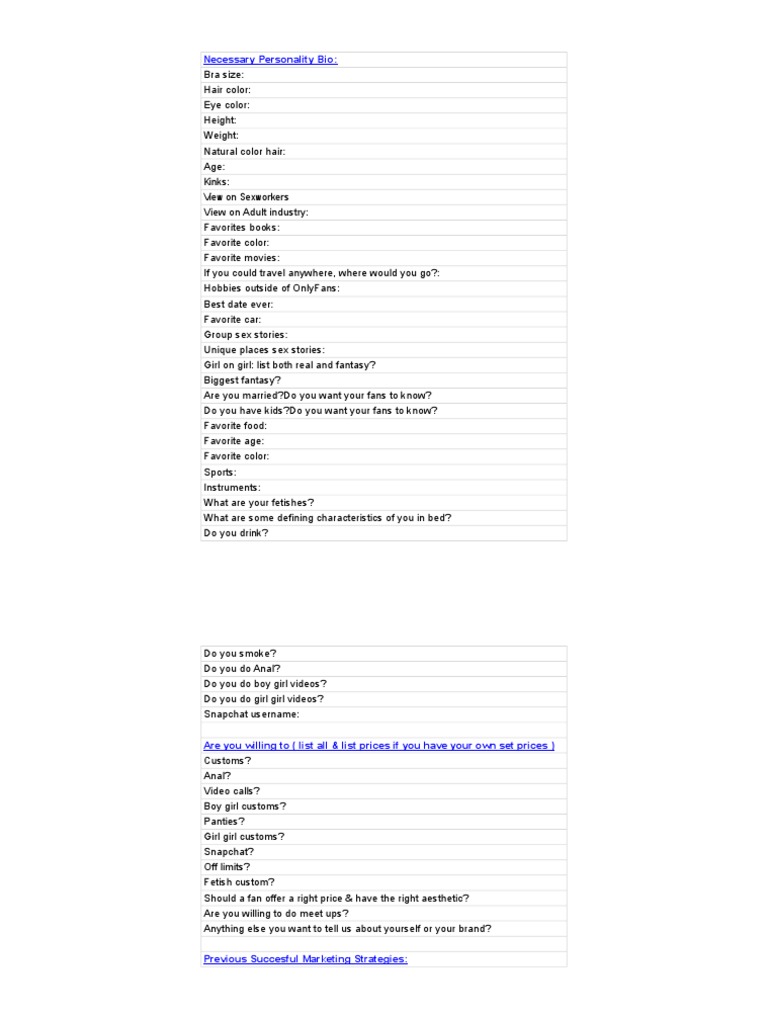 1626985947404post Onboarding Bio Template - Sheet1 | PDF