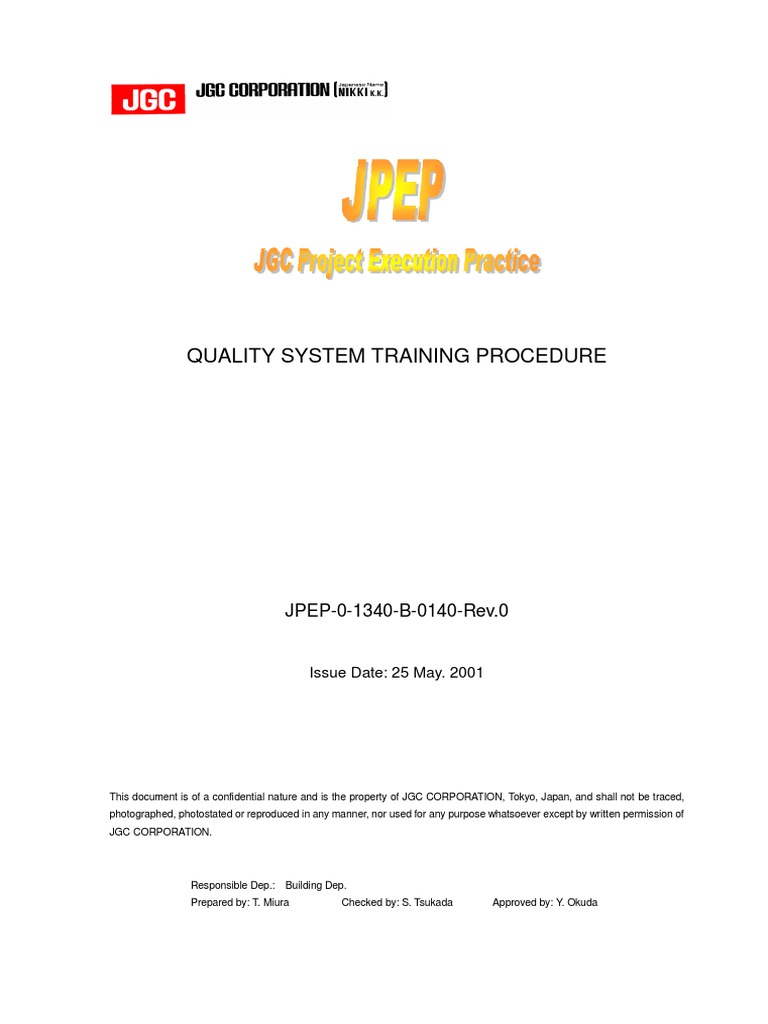 Quality System Training Procedure | PDF