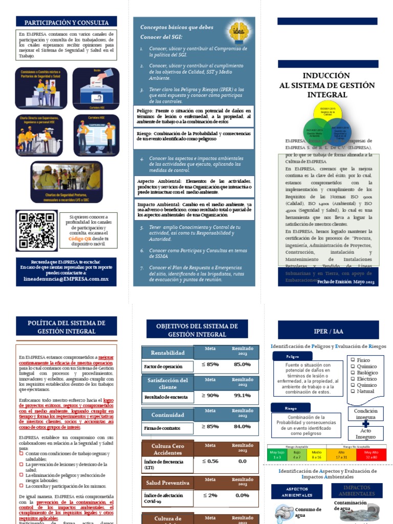 Triptico Ejemplo | PDF | Business | Calidad (comercial)