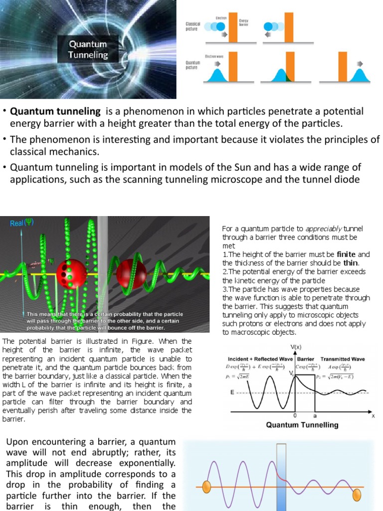 Quantum Tunneling | PDF | Quantum Tunnelling | Scanning Tunneling Microscope