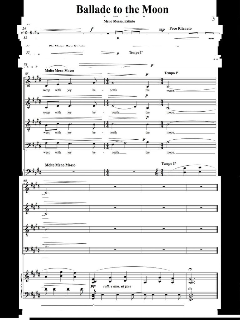 Ballade To The Moon (From Three Nocturnes) - Daniel Elder | PDF