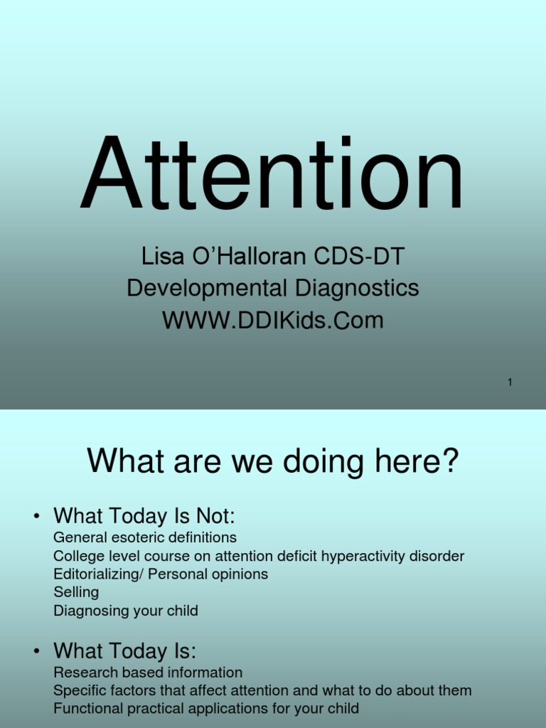Attention: Lisa O Halloran CDS-DT Developmental Diagnostics | PDF ...