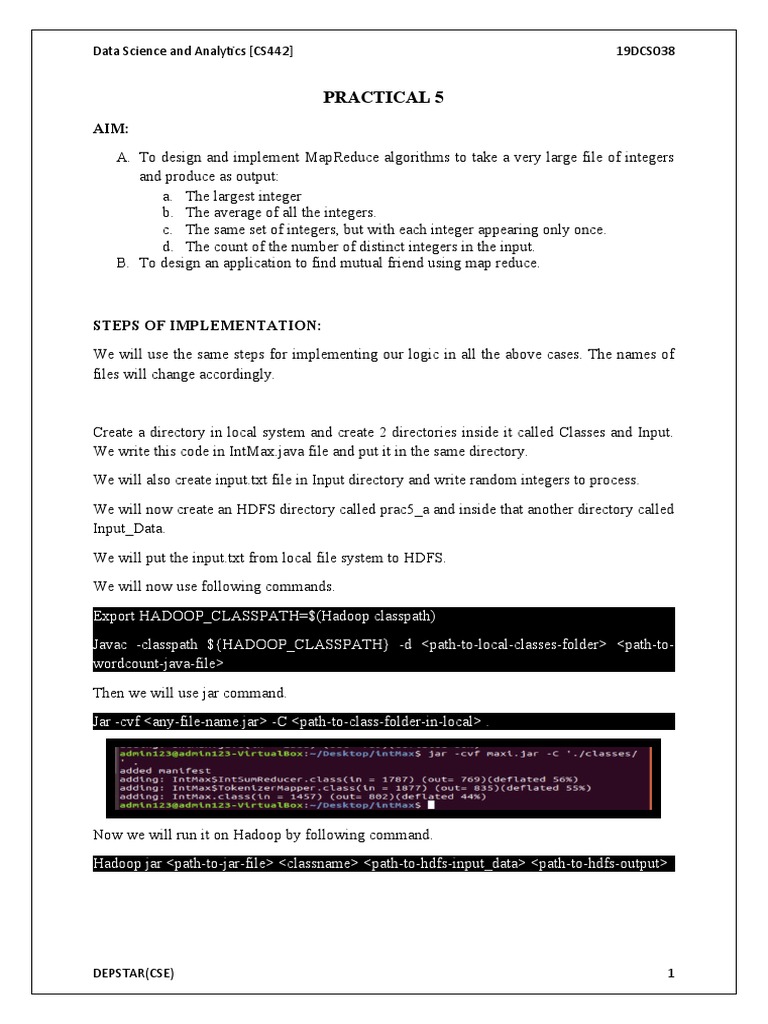 Dsa Prac 5 19DCS038 | PDF | Computers