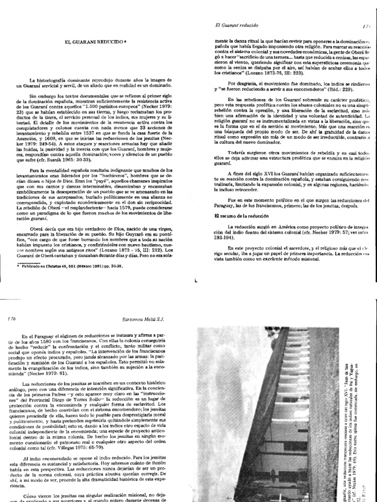 Bartomeu Melia El Guarani Reducido Compressed | PDF