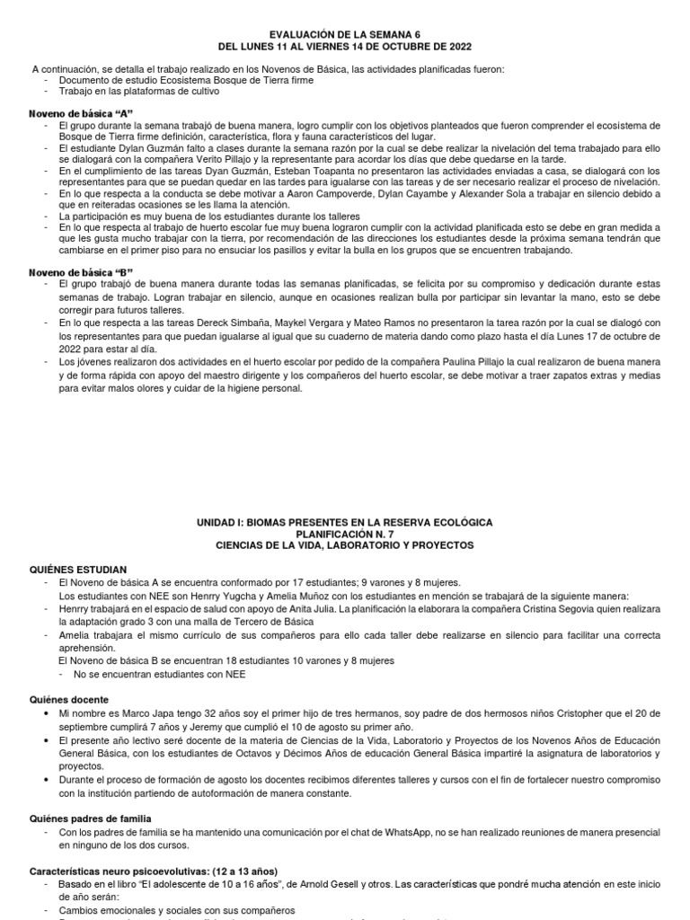 Plani 7 Manglar | PDF | Mangle | Entorno natural