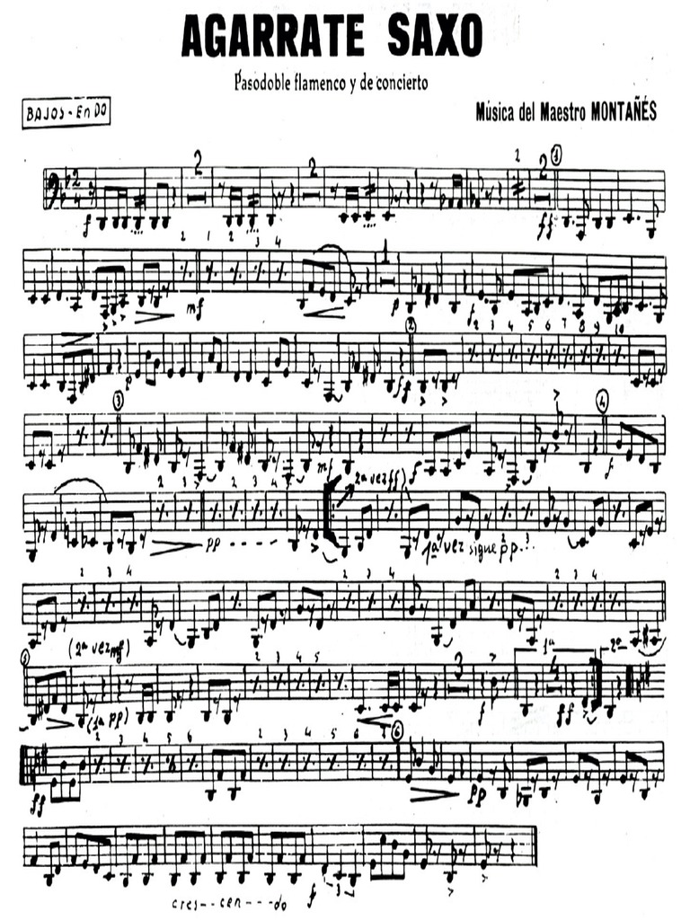 Agarrate Saxo - Tuba 1 | PDF