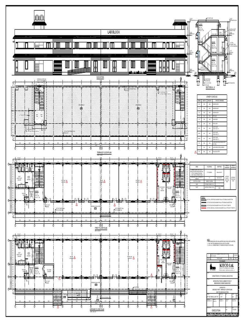 LAB BLOCK - R1 Arch. 01.06.2022 | PDF | Stairs | Building Technology