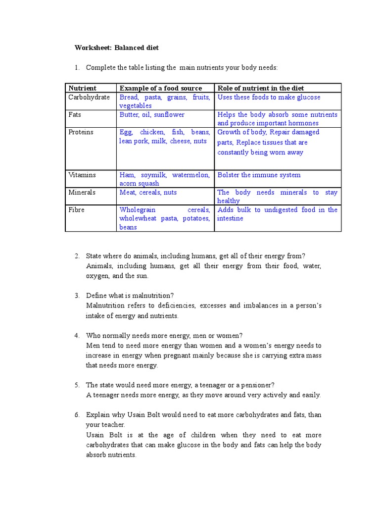 Balanced_diet_worksheet_2.docx | PDF