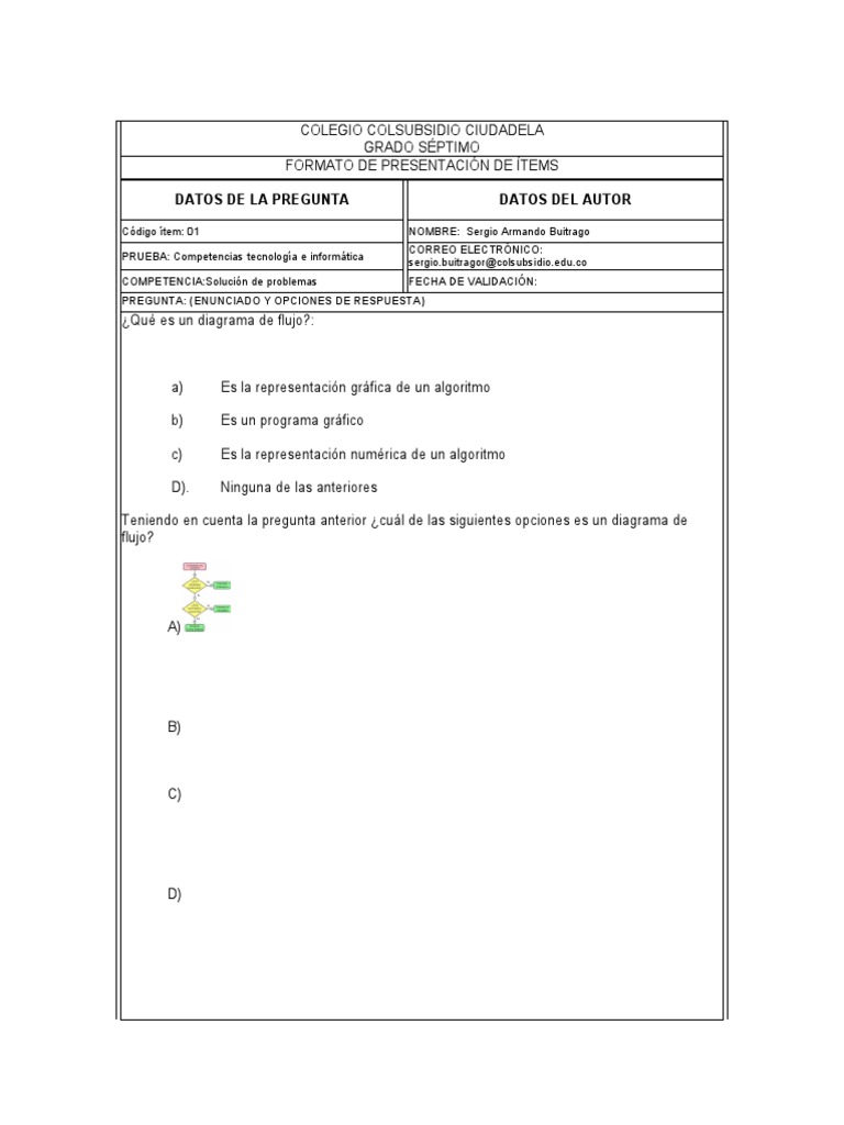 Formato Item | PDF