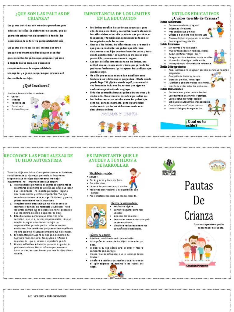 Folleto Pautas de Crianza | PDF | Comportamiento