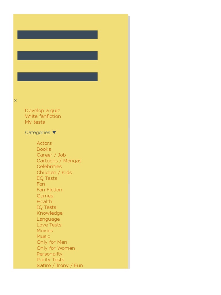 Serious Avatar Quiz | PDF | Self-Improvement