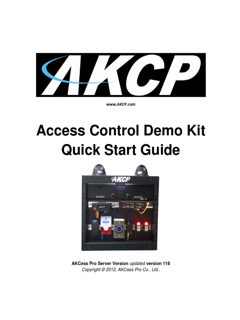 Access Control Demo Kit Quick Start Pdf Access Control Personal