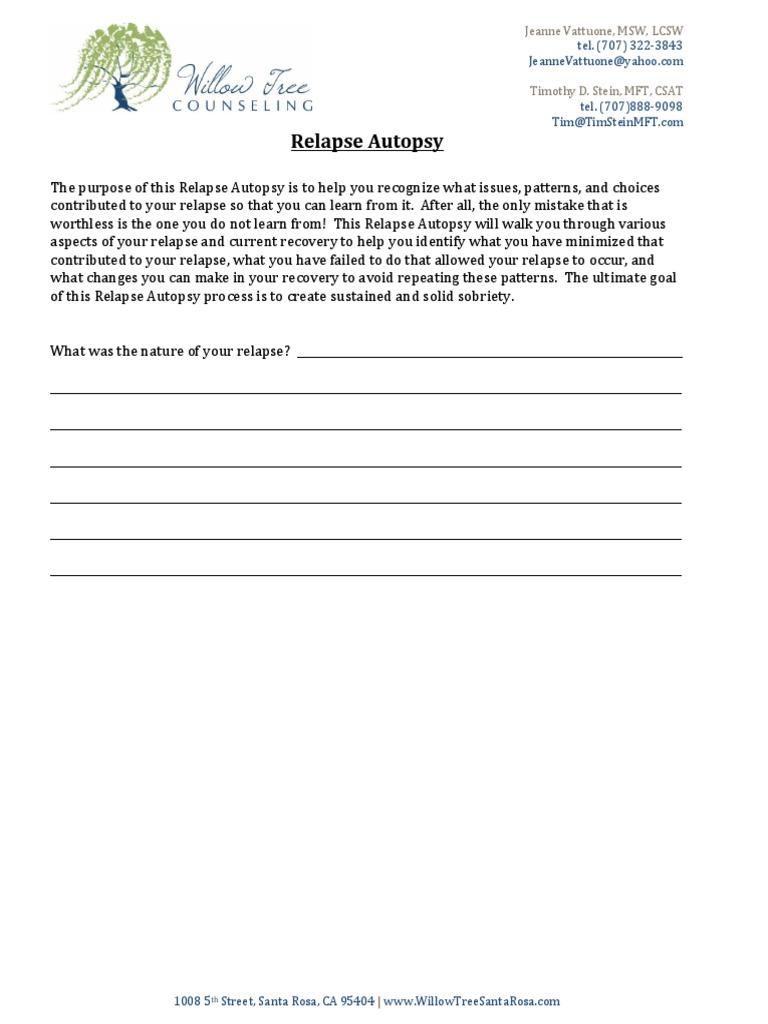 Relapse Autopsy | PDF | Senses | Relapse