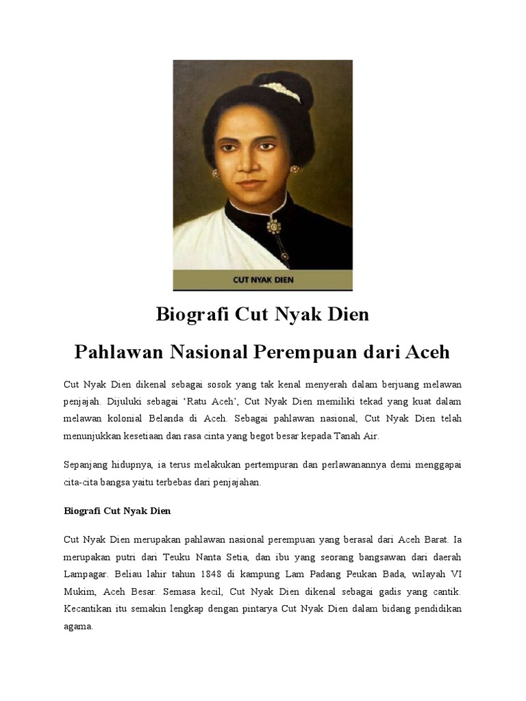 Biografi Cut Nyak Dien | PDF