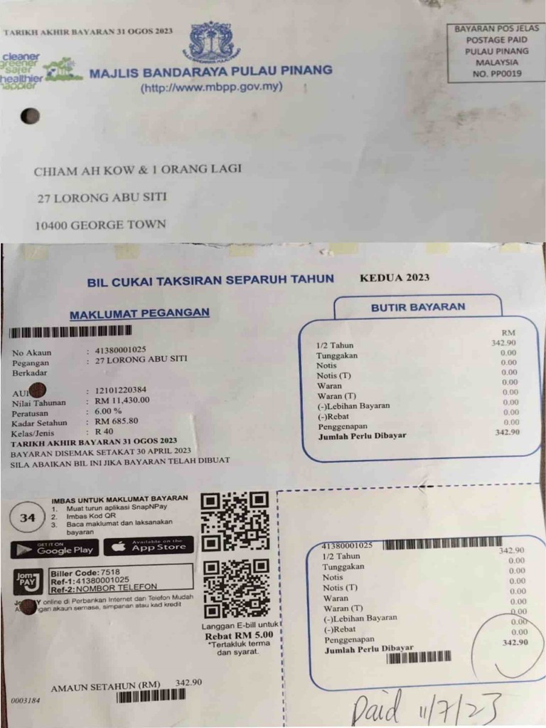 Cukai Taksiran-1 | PDF