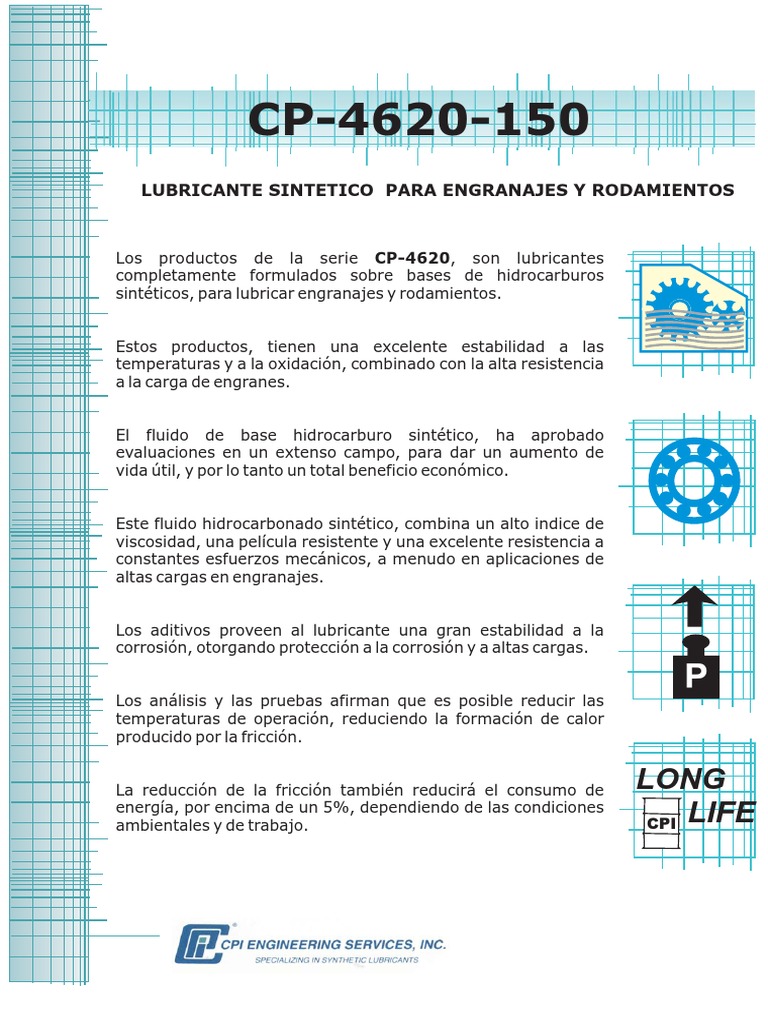 CP 4620 150 | PDF | Lubricante | Engranaje