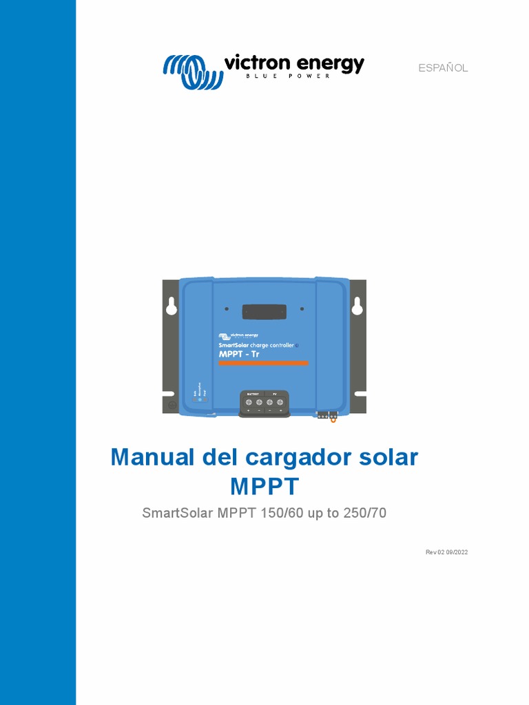 MPPT Solar Charger Manual PDF Es CONTROLADOR | PDF | Cargador de batería | Software de la aplicacion