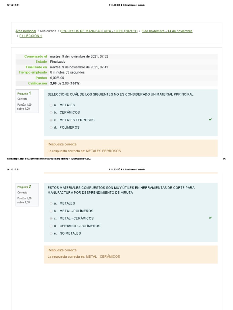 P1 LECCIÓN 1_ Proceso de manufactura | PDF | Rieles | Hierro