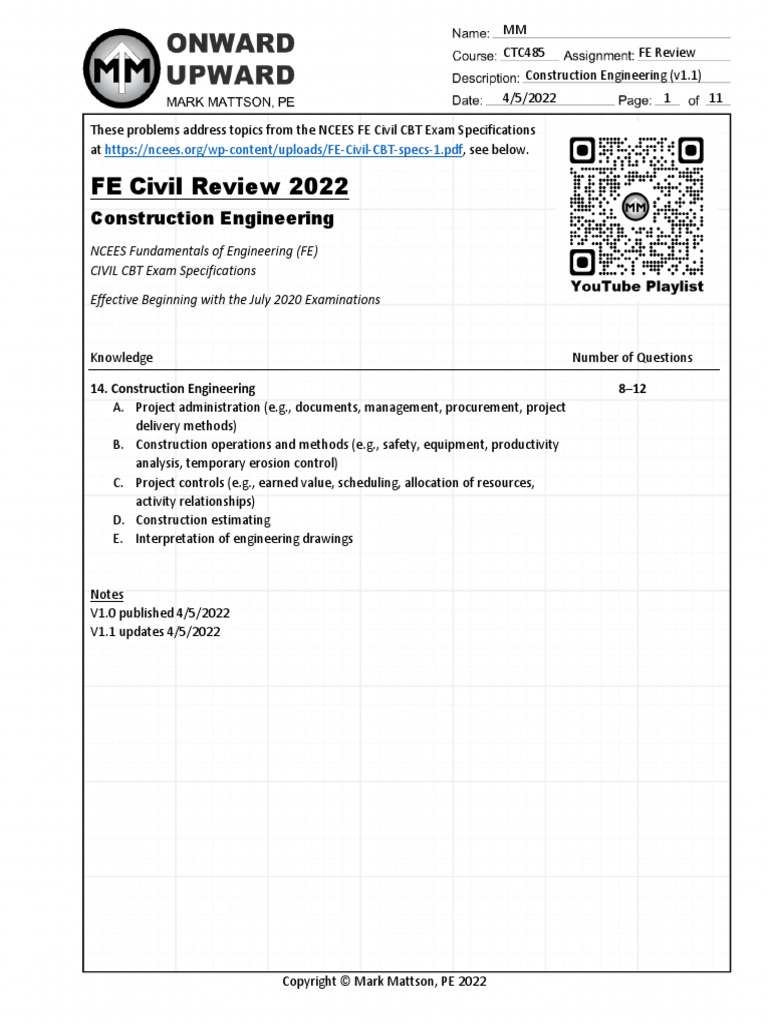 14 FE Construction 2022 | PDF | Technology & Engineering