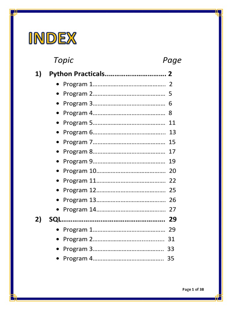 Python and SQL Practical Exercises | PDF
