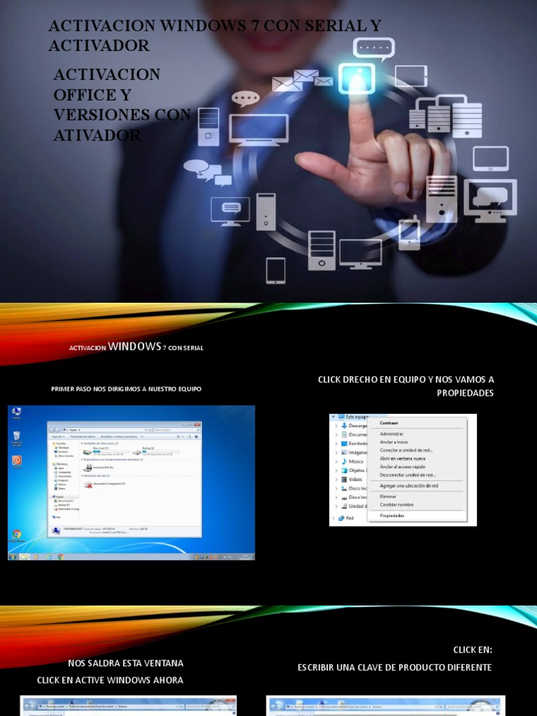 Activar Windows 7 Con Serial y Con Activador Activacion Office y Varias Versiones Con Activador ...