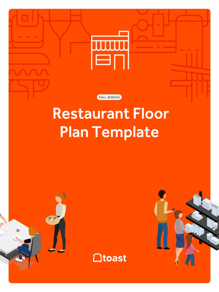 Restaurant Floor Plan Template - Full Service | PDF