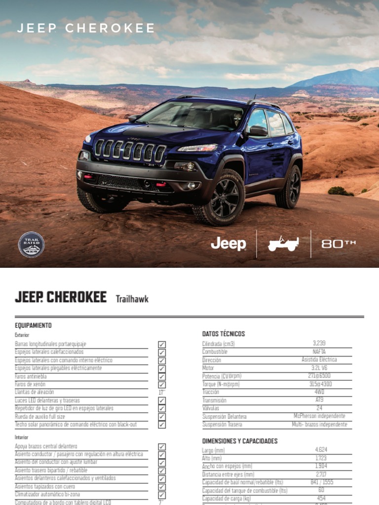 Jeep - Cherokee - Ficha - Tecnica - Web - 26-07 (ARG) | PDF ...