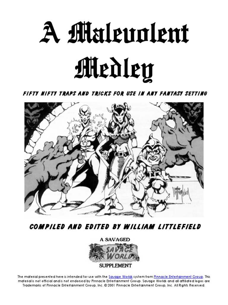 Savage Worlds A Malevolent Medley | PDF