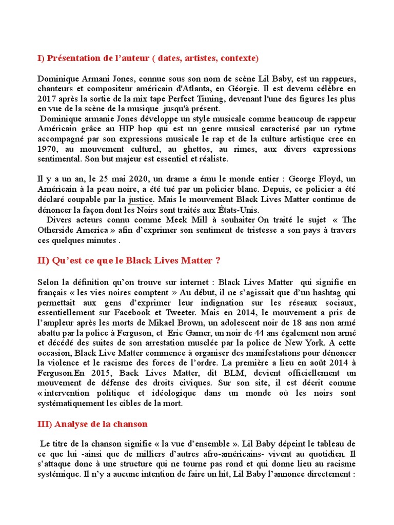 Oral Brevet Des Arts Final | PDF