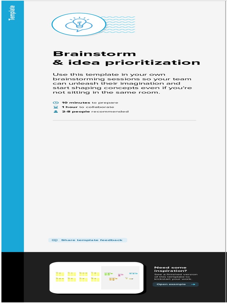 Brainstorm & Idea Prioritization Template | PDF | Phishing | Brainstorming