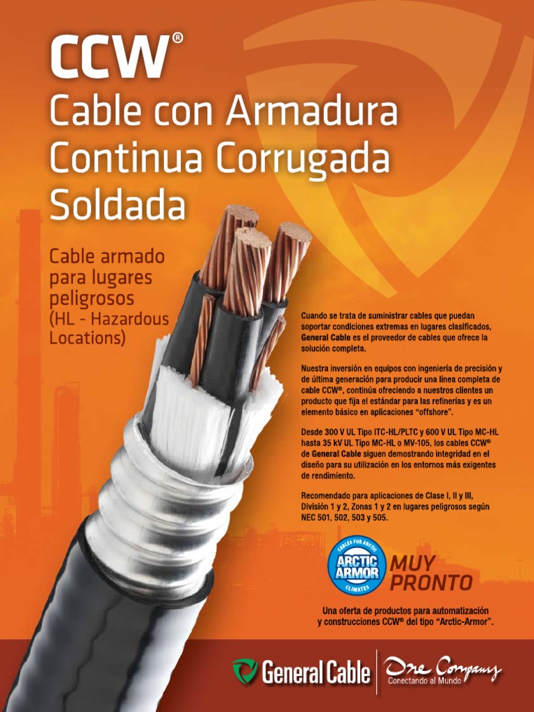 CCW - Cable Con Armadura Continua Corrugada Soldada | PDF