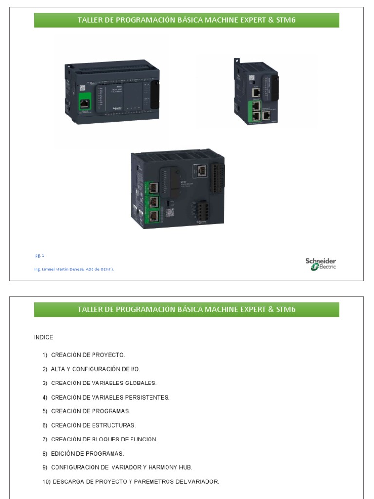 Taller de Programación Básica de Machine Expert | PDF | Programación de computadoras | Lenguaje ...