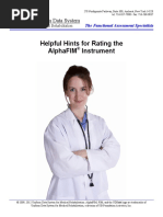 Functional Independence Measure (FIM ) Instrument | PDF