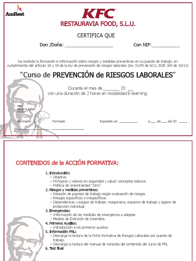 Diploma PRL KFC | PDF