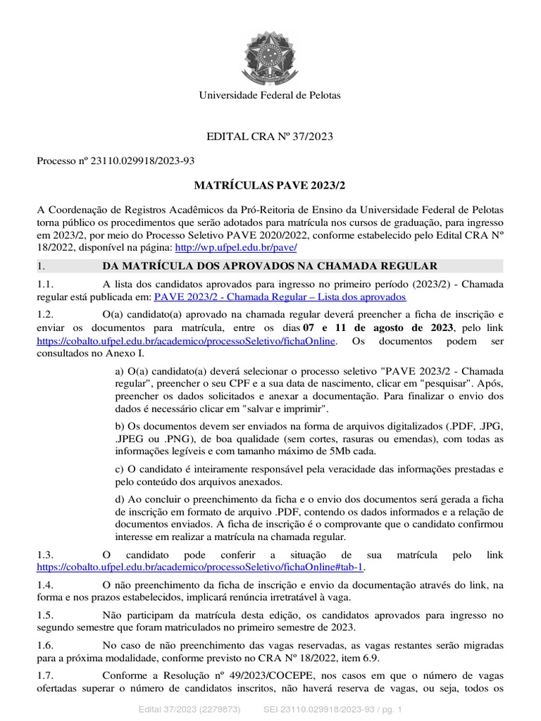 PAVE-2023-2-_Matricula-dos-Aprovados_Chamada-Regular-SEI_23110.029918_2023_93 | PDF