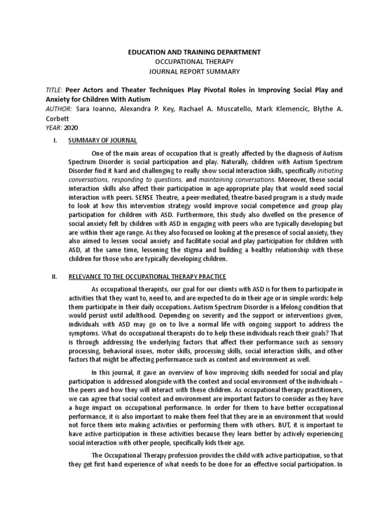 JR - Caresosa, Claire Lucille - 08-15-23 | PDF | Autism Spectrum ...