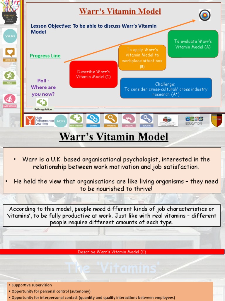 Warr's Vitamin Model | PDF