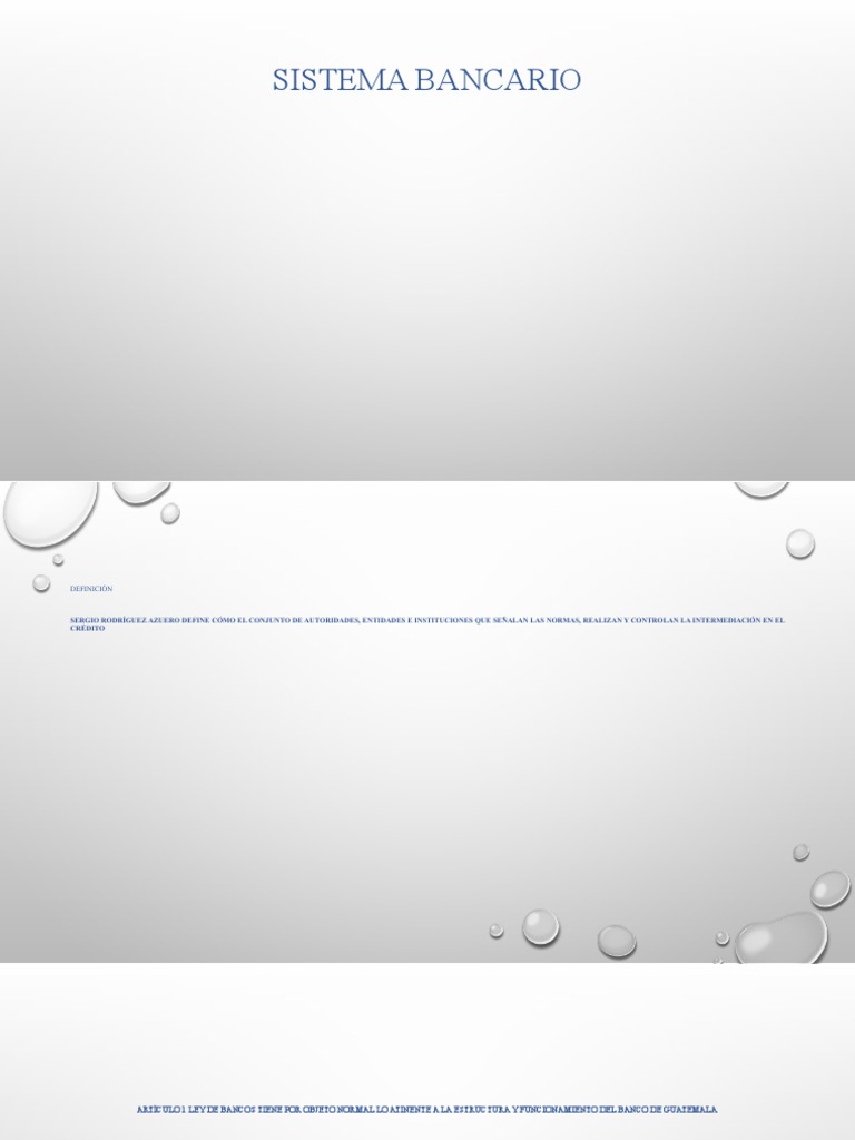 Sistema Bancario de Guatemala | PDF | Bancos | Economias