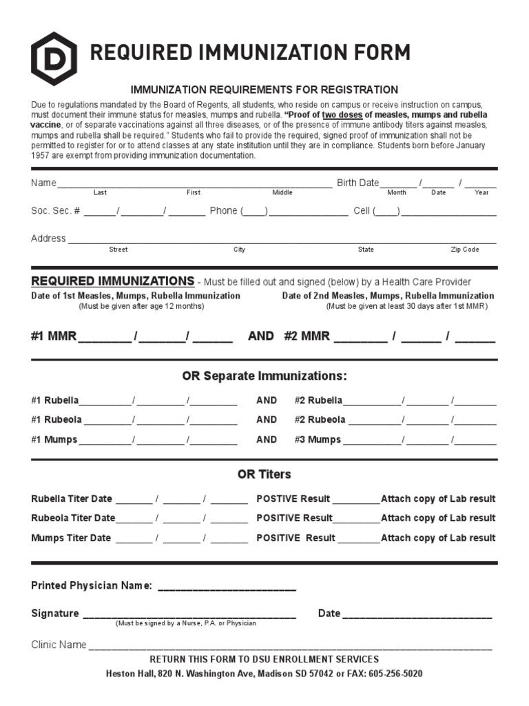 Immunization_form | PDF