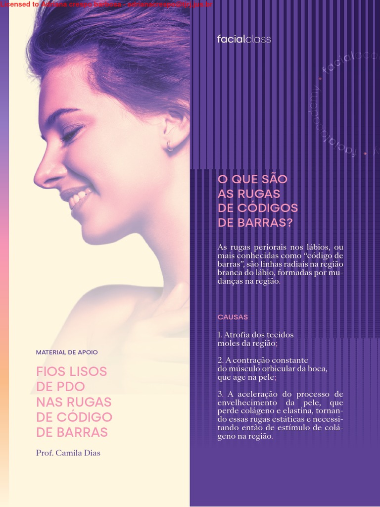 Fios+Lisos+de+PDO+nas+Rugas+de+Código+de+Barras+-+Material+de+Apoio+Facial+Class | PDF