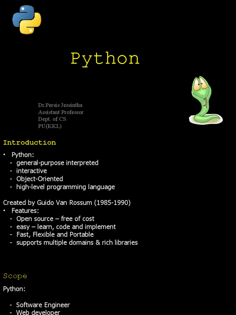 Python 1 | PDF