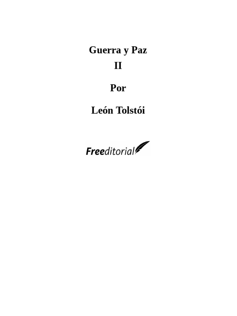 Guerra y Paz II | PDF | Guerra y paz | María, madre de Jesús