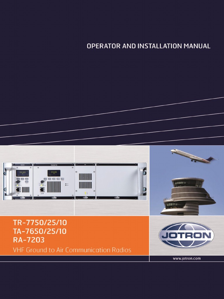 Operator and Installation Manual TR7750 VN | PDF | Session Initiation ...
