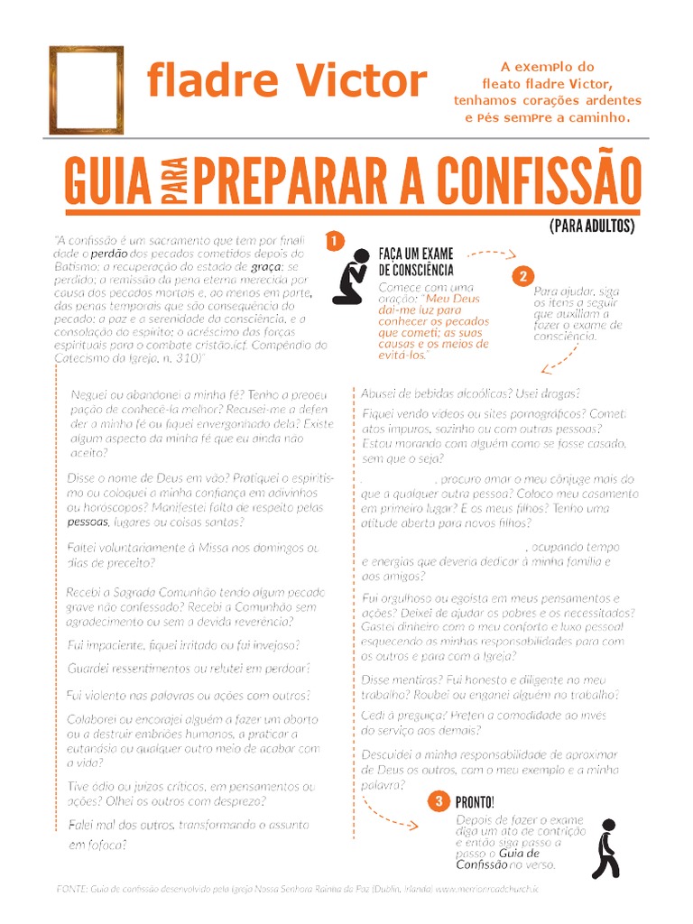 Guia de Confissão - Folheto | PDF Guia de Confissão - Folheto | PDF