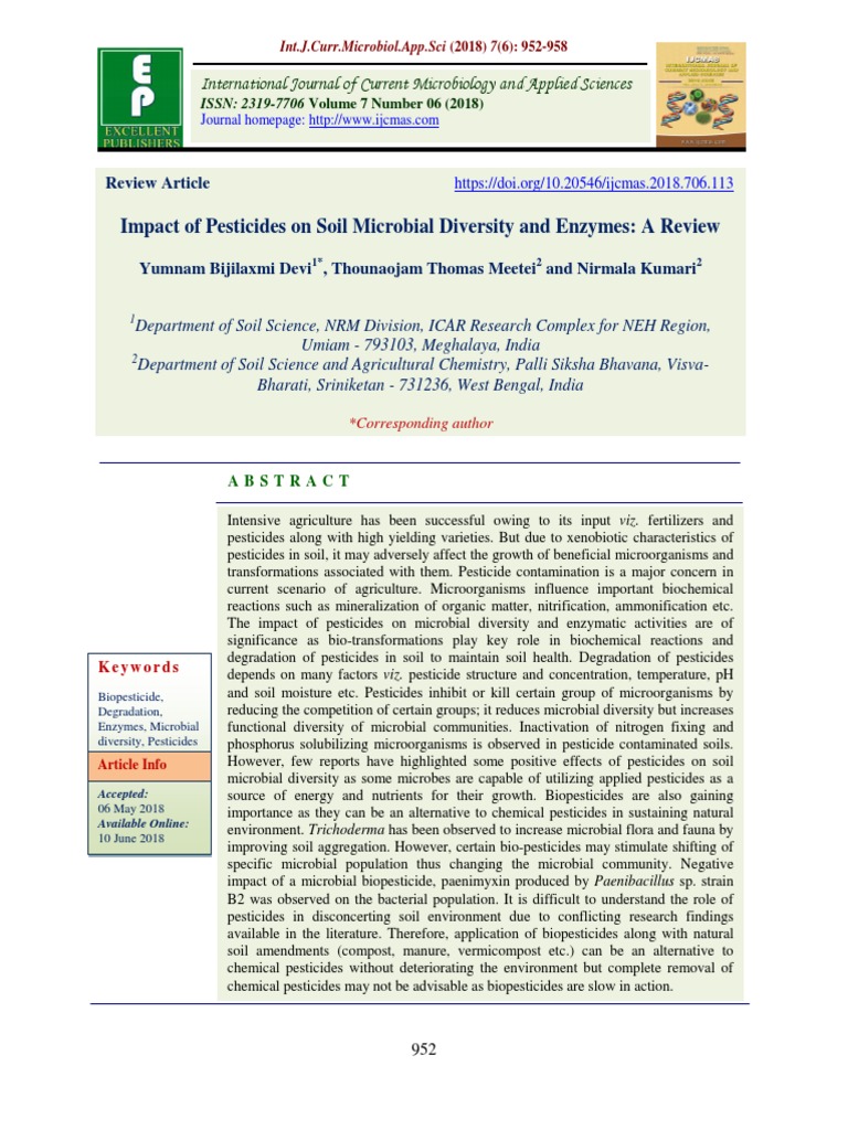 Chapter 5 Impact of Pesticides On Soil M | Download Free PDF | Soil | Pesticide