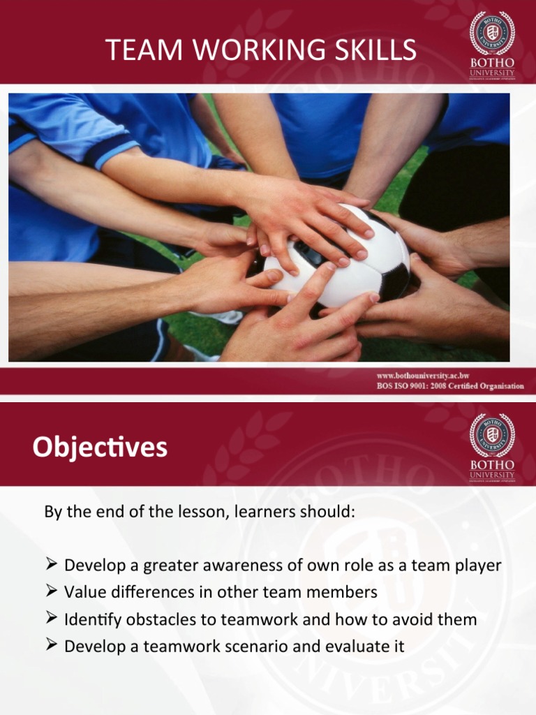 Team Work | PDF | Leadership | Goal