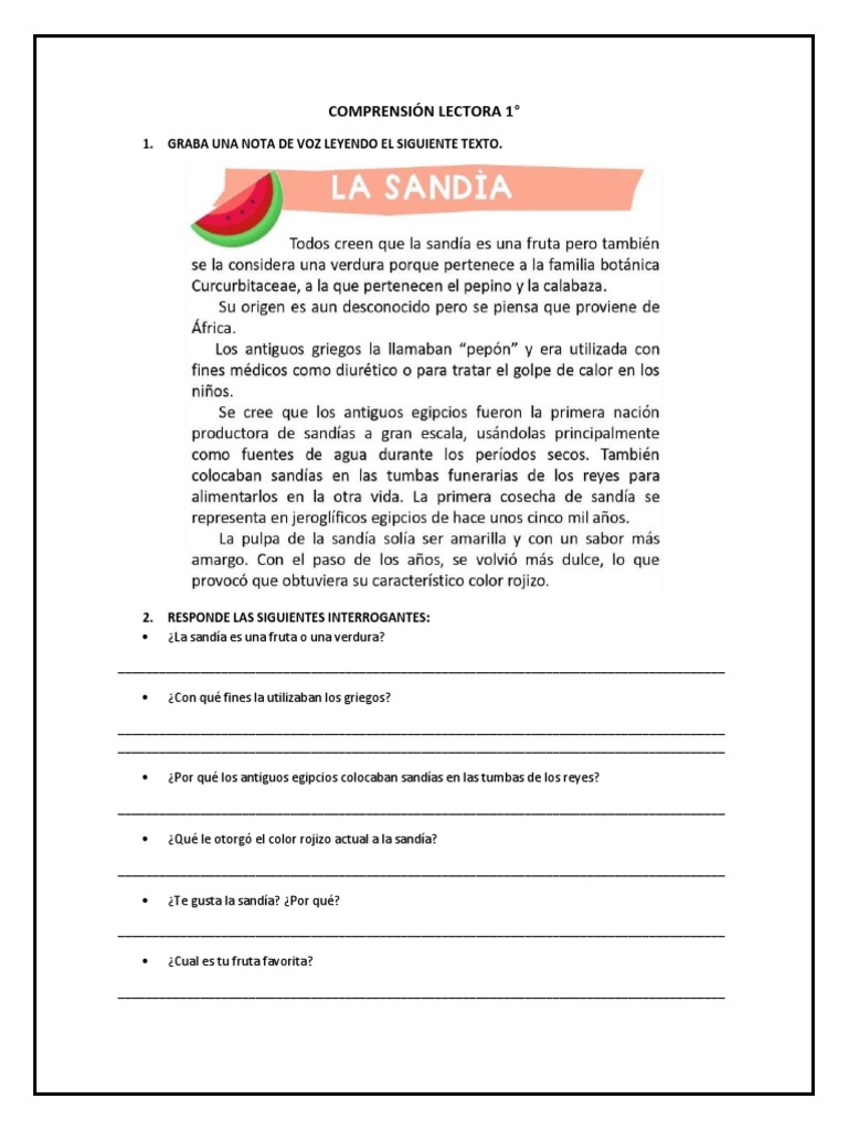 Comprensión Lectora | PDF | Tierra | Cambio climático