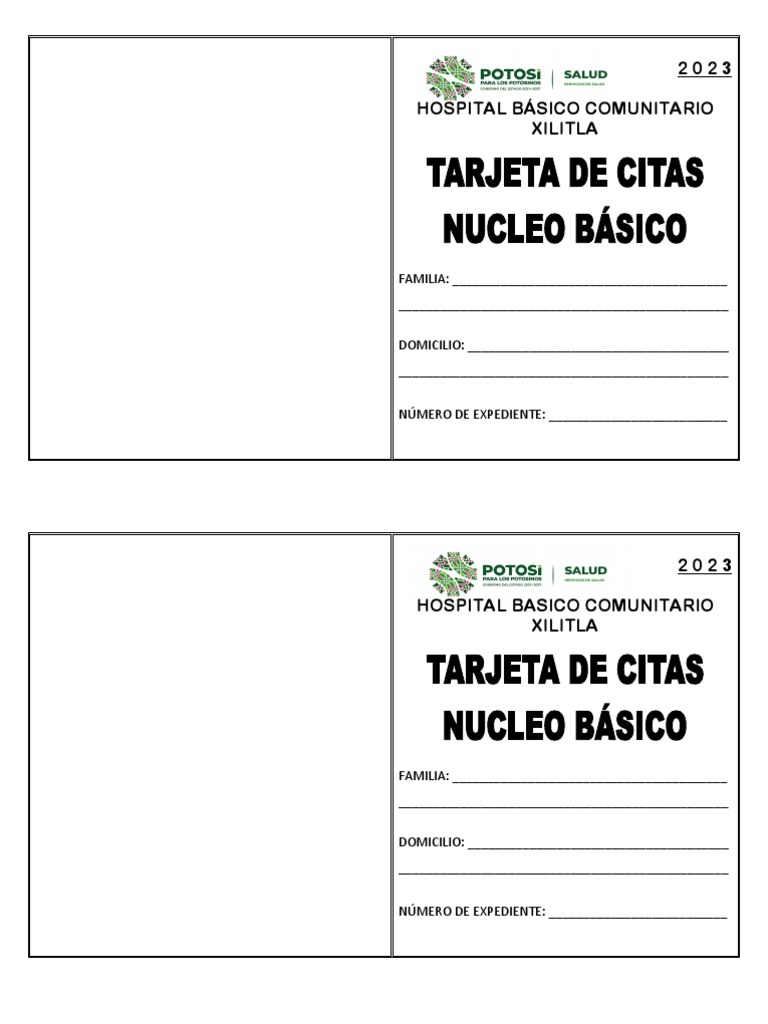 Carnet Citas | PDF