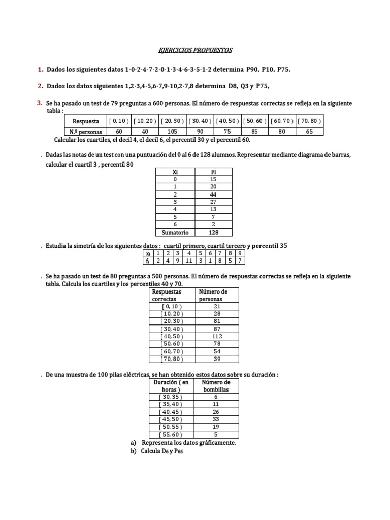 Ejercicios Propuestos | PDF